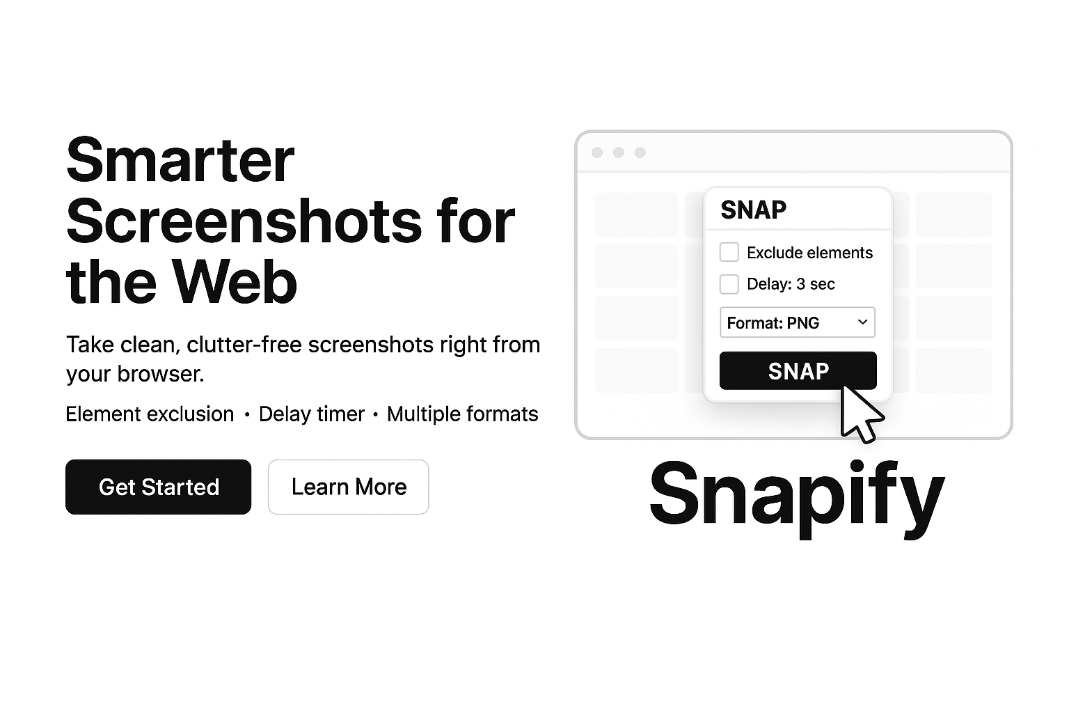 Snapify - Smarter Screenshots for the Web